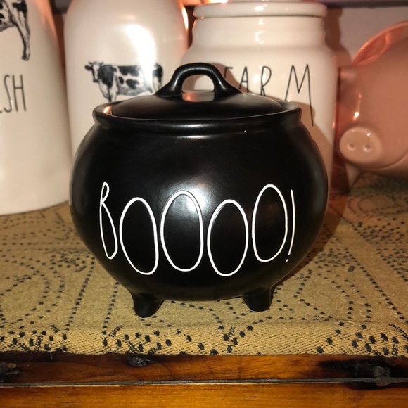 Rae Dunn | Holiday | Rae Dunn Boooo Mini Cauldron Canister | Poshmark